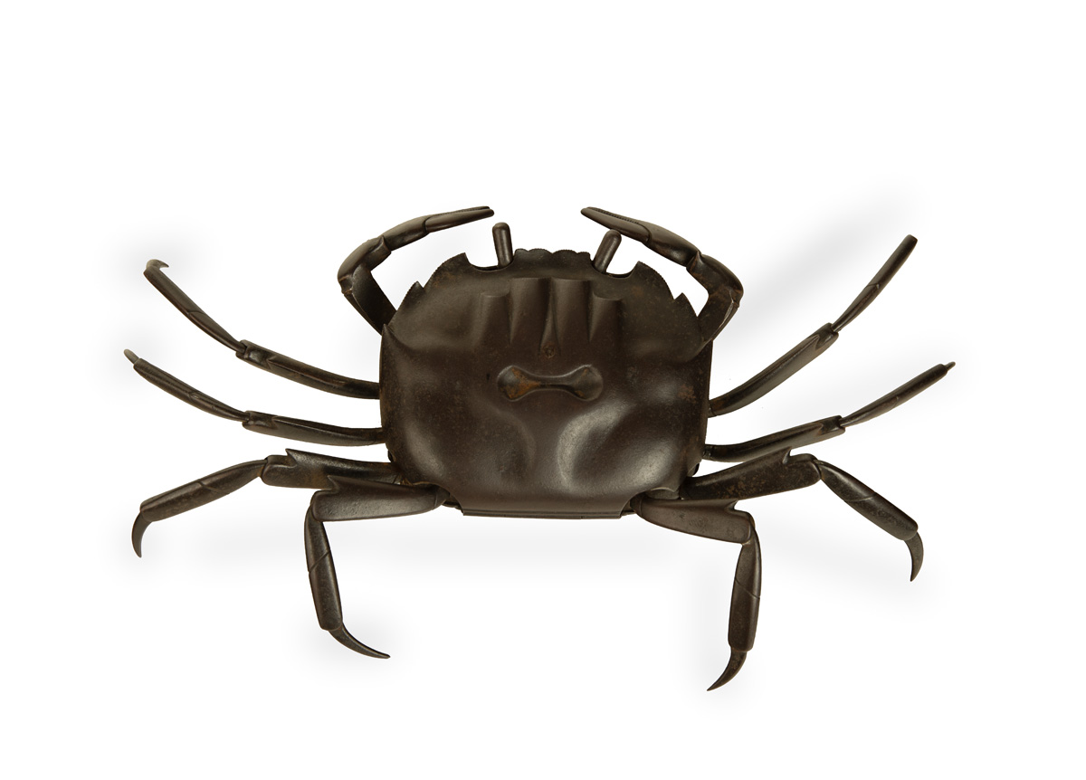 Large Japanese Iron Articulated Crab ( Jizai) - Myochin Muneyoshi ...