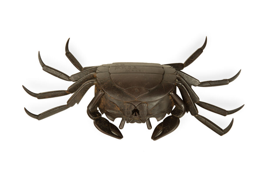 Large Japanese Iron Articulated Crab ( Jizai) - Myochin Muneyoshi ...