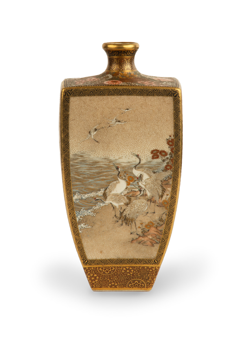Very Fine Japanese Satsuma Vase by Seikozan | Steve Sly Japanese Art