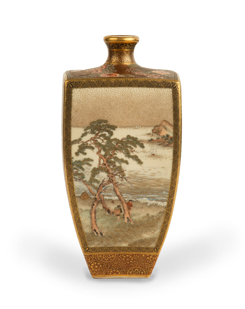 Very Fine Japanese Satsuma Vase by Seikozan | Steve Sly Japanese Art